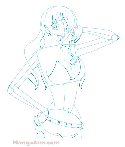How to Draw Nami from One Piece - MANGA-JAM.com