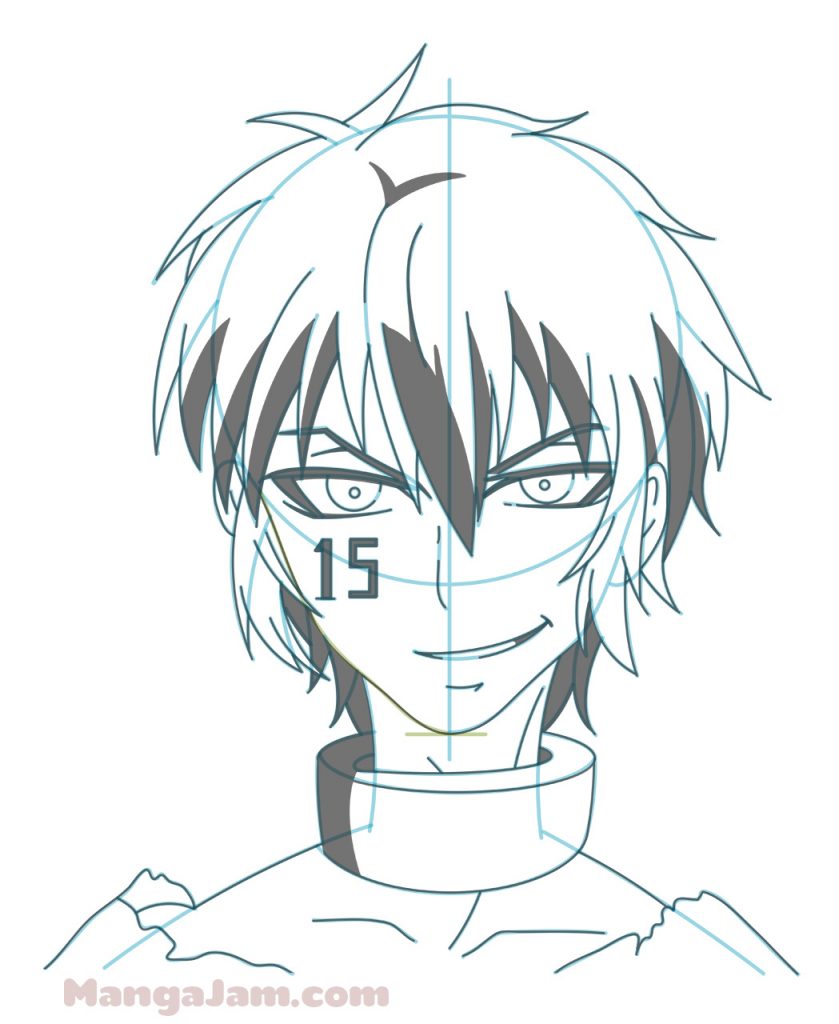 Howto Draw Jyugo from Nanbaka - MANGA-JAM.com