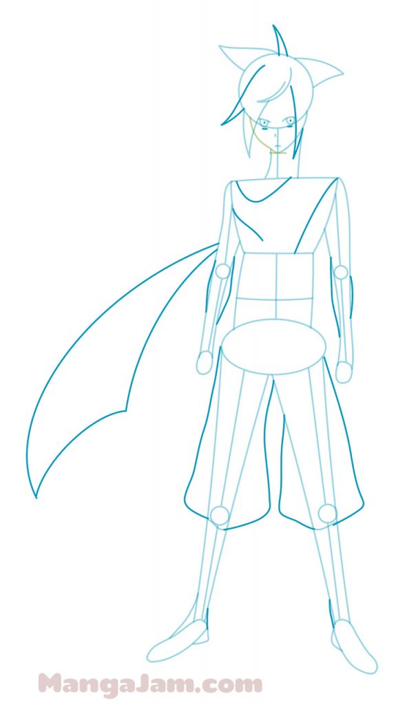 How to Draw Suou Yagyu from Neppu Kaidiku Bushi Road - MANGA-JAM.com