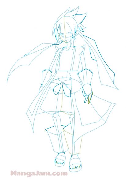 How to Draw Usui Horokeu from Shaman King - MANGA-JAM.com