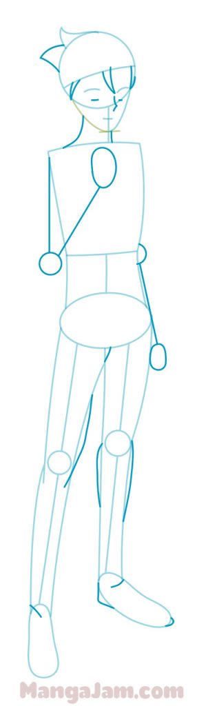 How to Draw Yoshichika Tsurugi from Luck and Logic - MANGA-JAM.com