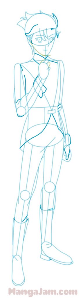 How to Draw Yoshichika Tsurugi from Luck and Logic - MANGA-JAM.com