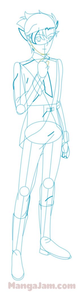 How to Draw Yoshichika Tsurugi from Luck and Logic - MANGA-JAM.com