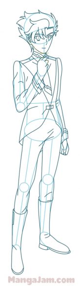 How to Draw Yoshichika Tsurugi from Luck and Logic - MANGA-JAM.com
