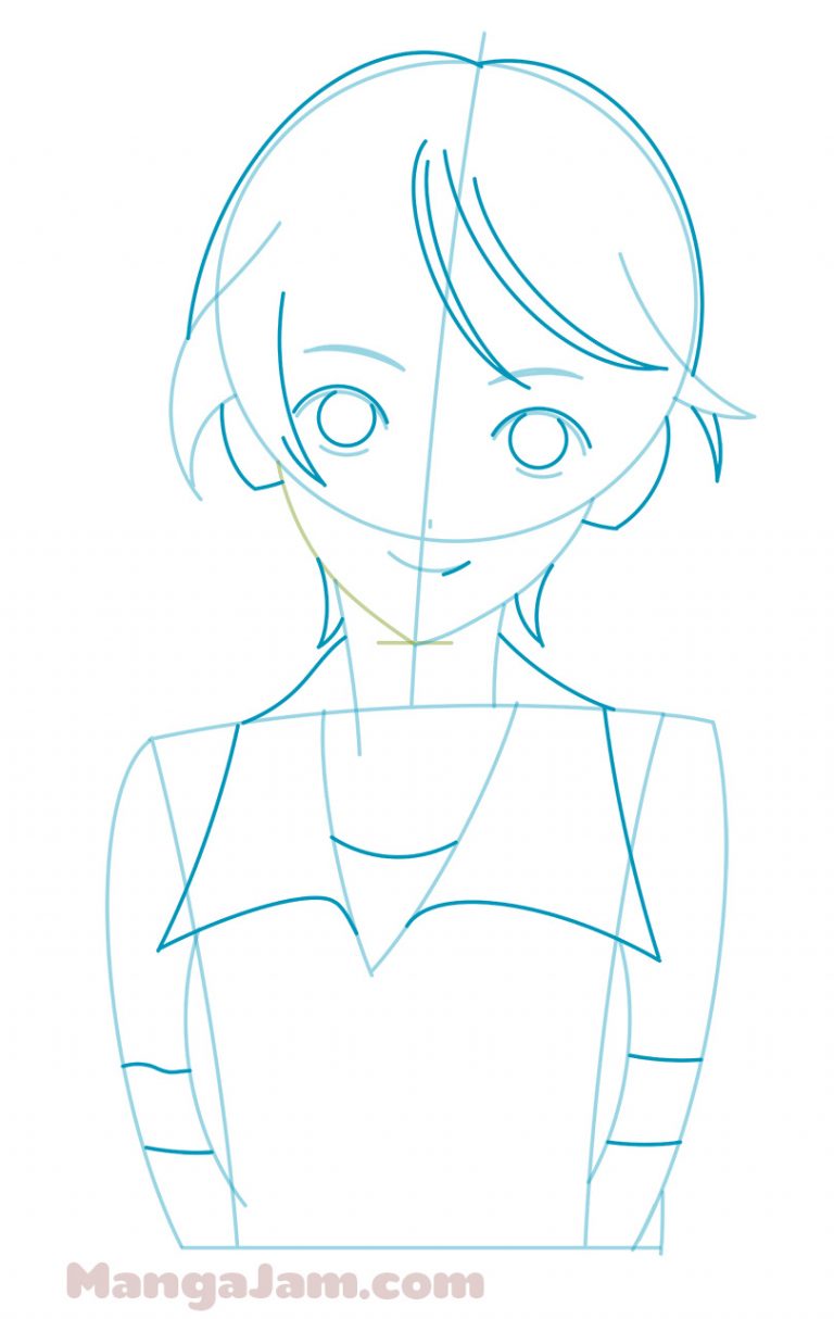 How to Draw Fuuka Akitsuki from Fuuka - MANGA-JAM.com