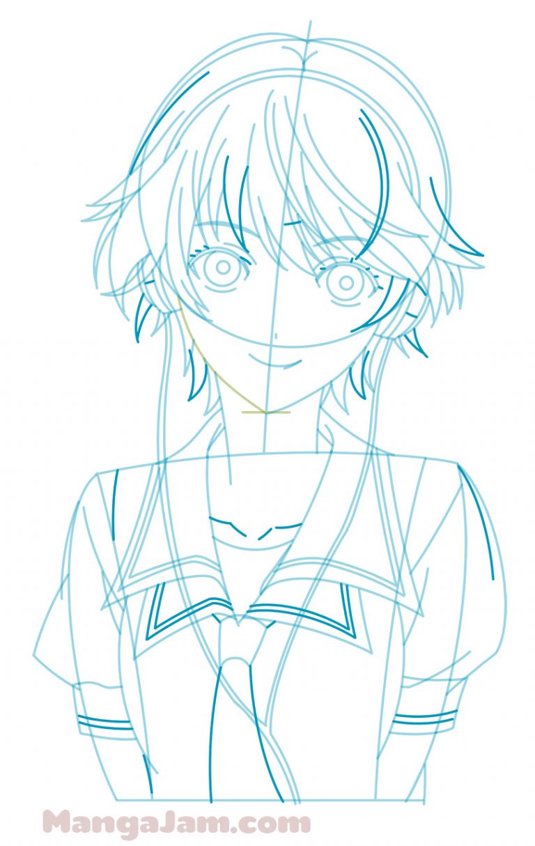 How to Draw Fuuka Akitsuki from Fuuka - MANGA-JAM.com