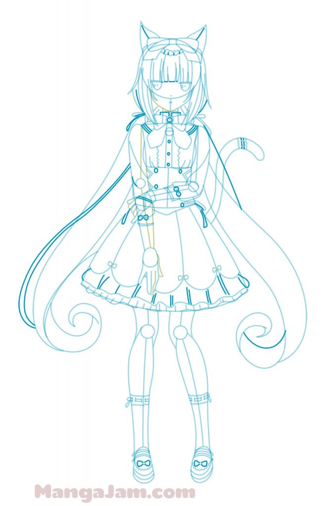 How to Draw Vanilla from Nekopara - MANGA-JAM.com