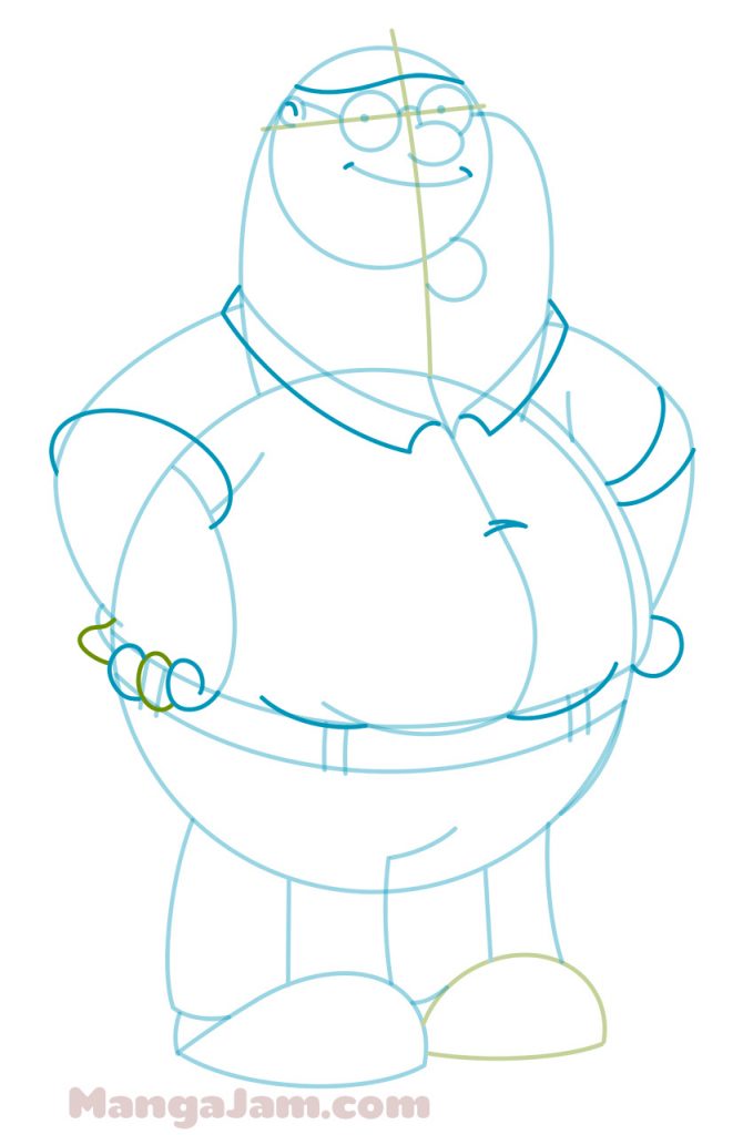 How to Draw Peter Griffin from Family Guy - MANGA-JAM.com
