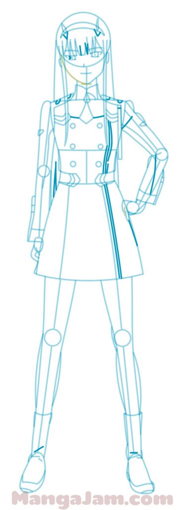 How to Draw Zero Two from Darling in the FranXX - MANGA-JAM.com