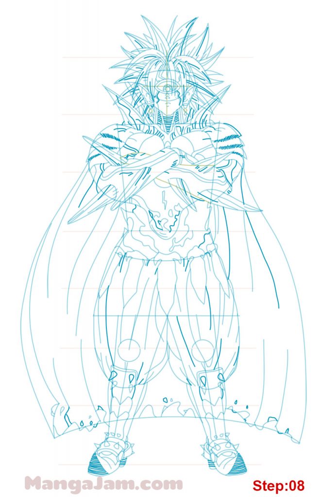 How to Draw Lord Boros from One Punch Man - MANGA-JAM.com