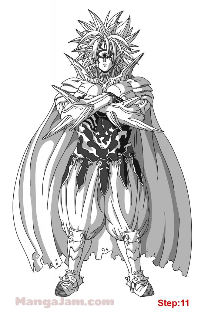 How to Draw Lord Boros from One Punch Man - MANGA-JAM.com